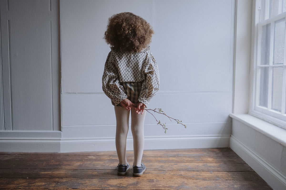Organic Helga Blouse - Sorrel Floral – Sage Kids